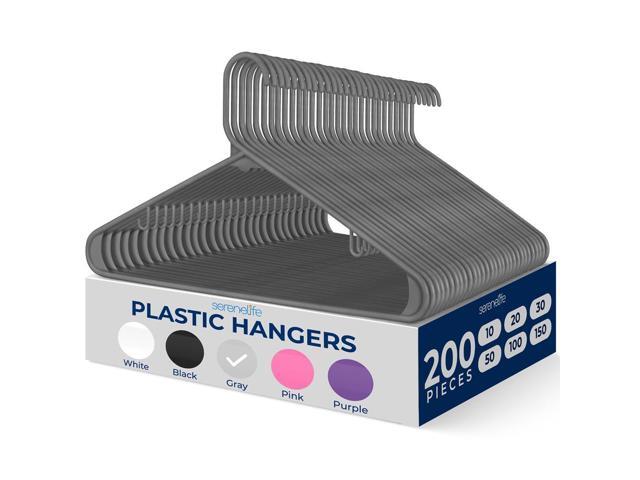Click here for SereneLife 200 Pcs Non-Slip Plastic Hangers Heavy... prices
