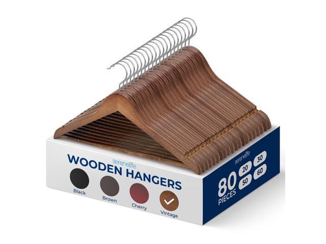 Click here for SereneLife Wooden Hangers  Non-Slip Heavy Duty Sui... prices