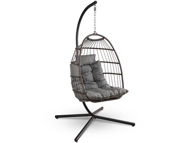 Click here for SereneLife Foldable Egg Swing Chair with Stand - D... prices