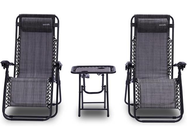 Click here for SereneLife Outdoor Adjustable Zero Gravity Lounge... prices