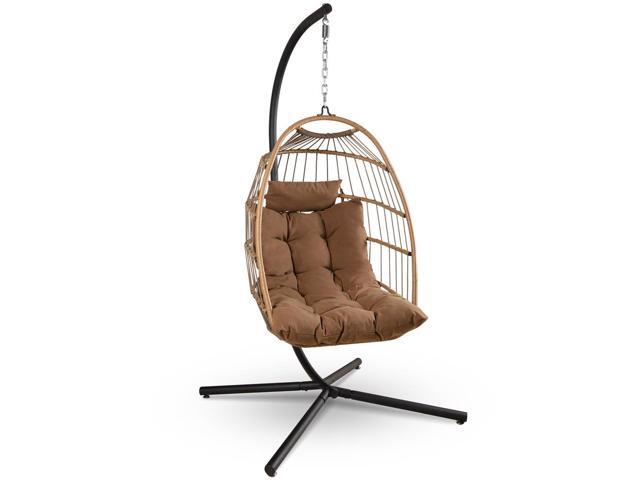 Click here for SereneLife Foldable Egg Swing Chair with Stand - B... prices