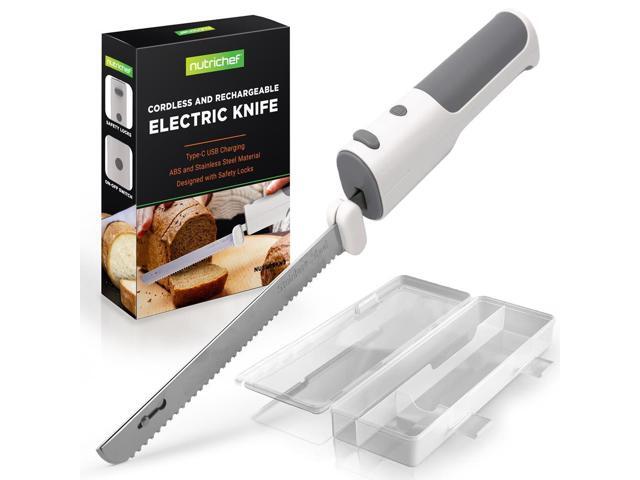 Click here for NutriChef Electric Bread Knife with Contoured Grip... prices