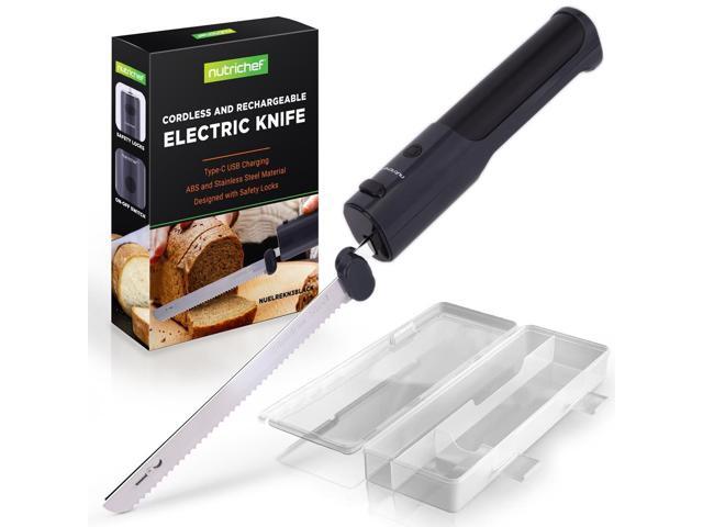 Click here for NutriChef Electric Bread Knife with Contoured Grip... prices
