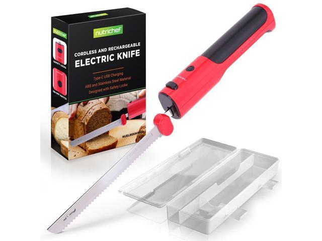 Click here for NutriChef Electric Bread Knife with Contoured Grip... prices