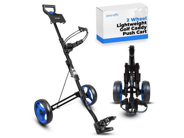 Click here for SereneLife Foldable 2-Wheel Golf Push Cart with Al... prices