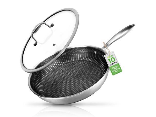 Click here for NutriChef 10 Stainless Steel Stir Fry Pan with Gla... prices
