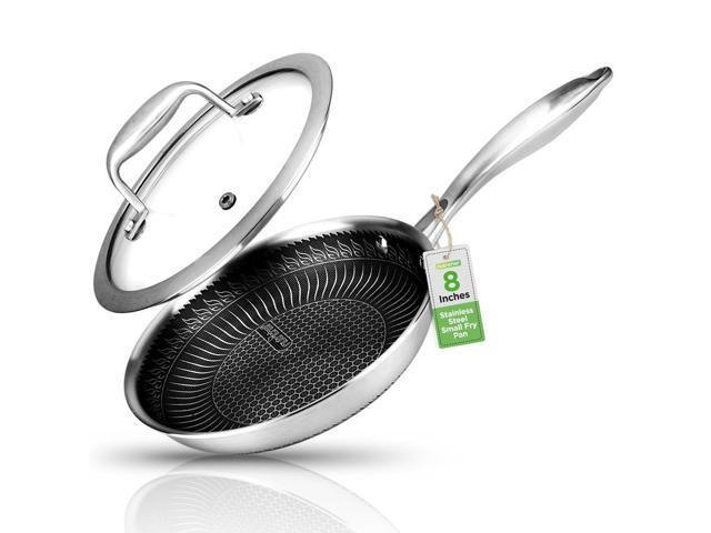 Click here for NutriChef 8 Stir Fry Pan with Glass Lid - Triply S... prices