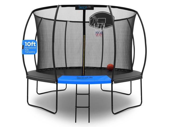Click here for SereneLife 10ft Pumpkin-Shaped Outdoor Trampoline... prices