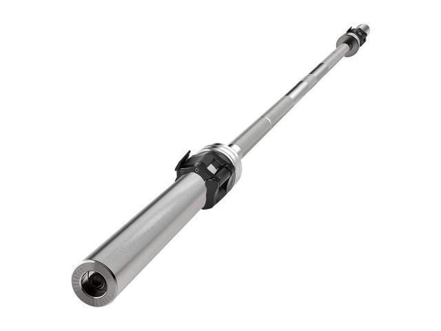 SereneLife 7-Foot Olympic Weight Bar - Silver