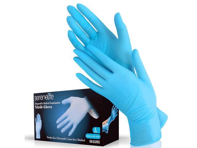Click here for SereneLife Soft Industrial Gloves Disposable Nitri... prices