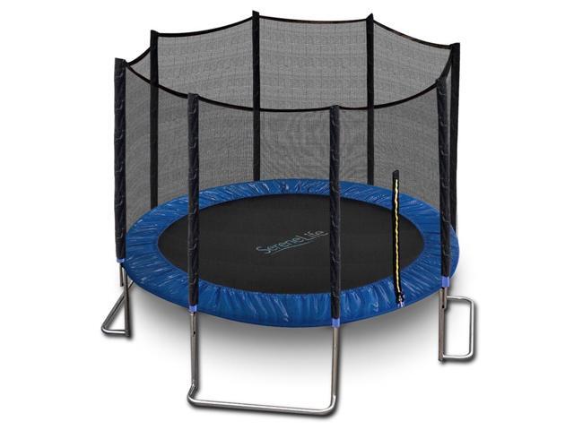 Click here for SereneLife 8ft Outdoor Trampoline with Safety Net... prices