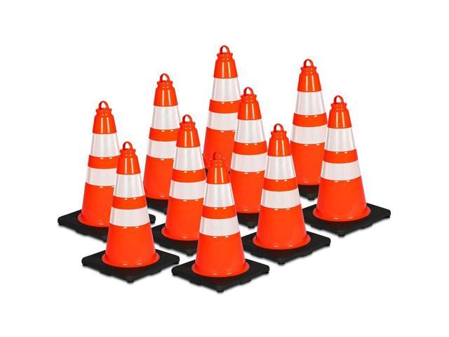 Click here for Pyle 18 PVC Cone Set of 10  High-Visibility Traffi... prices