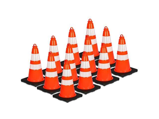 Click here for Pyle 18 PVC Cone Set of 12  High-Visibility Traffi... prices