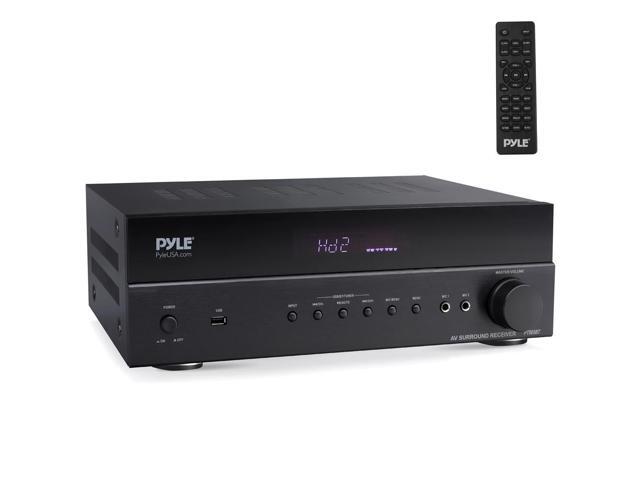 Pyle Hi-Fi Wireless BT Home Theater Receiver  5.2 Channel Surround Sound  1000W MAX  4K Ultra HD  MP3/USB/FM Radio - PT865BT