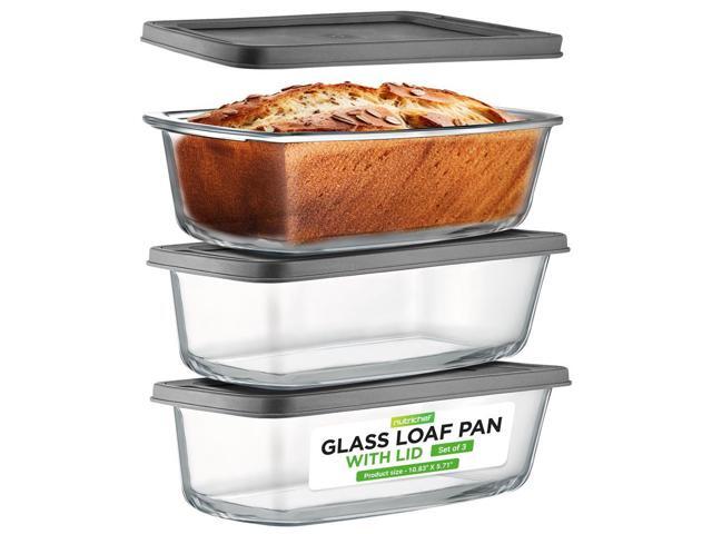Click here for NutriChef 3 Sets High Borosilicate Glass Loaf Pan... prices