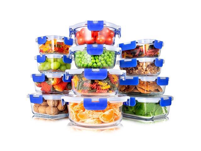 Click here for SereneLife 24-Piece High Borosilicate Glass Food S... prices