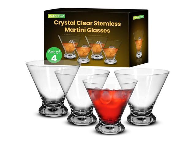 Click here for NutriChef 4-Piece Crystal Clear Stemless Whiskey G... prices