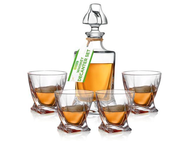 Click here for NutriChef Whiskey Decanter Set - 750ml Crystal Gla... prices