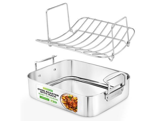 Click here for NutriChef 14 Roasting Pan with Polished Rack & Cas... prices