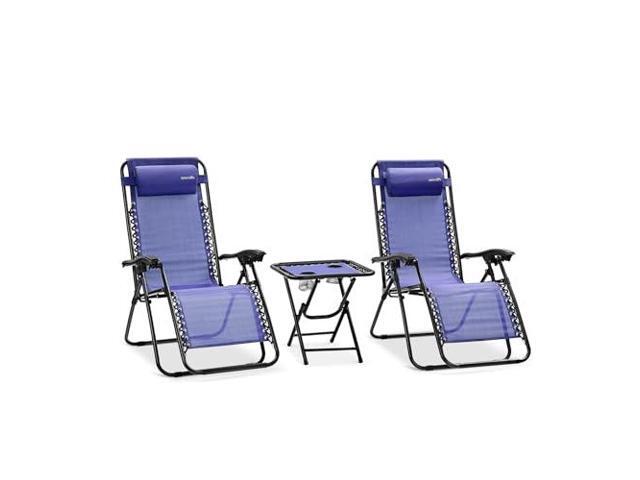Click here for SereneLife Zero Gravity Chairs Set of 2 - Adjustab... prices
