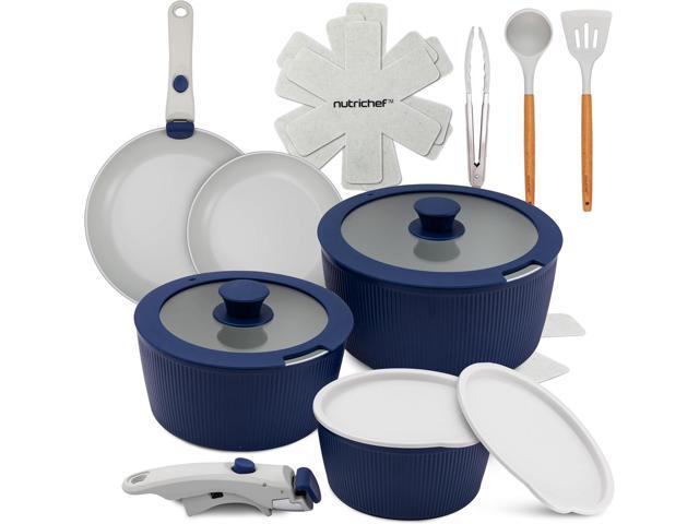 Click here for 18-Piece Stylish Kitchen Cookware Set - Ceramic No... prices