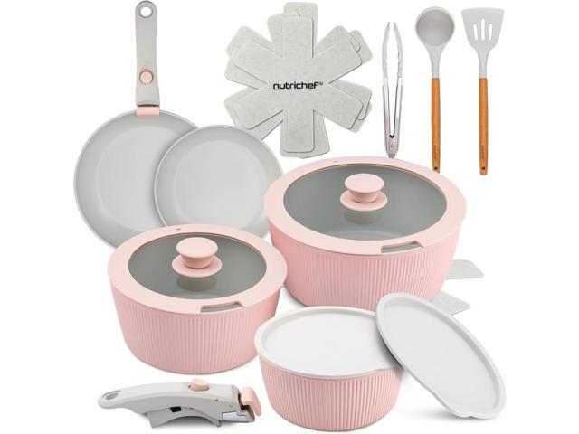 Click here for 18-Piece Stylish Kitchen Cookware Set - Ceramic No... prices