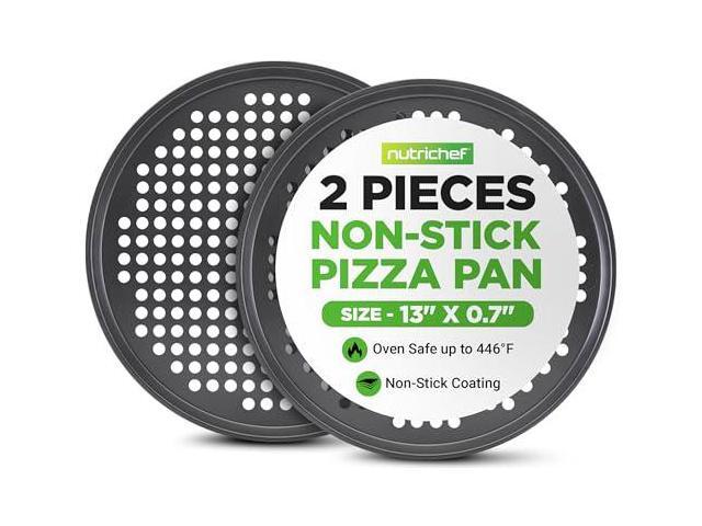 Click here for NutriChef 2-Pack 13 Non-Stick Pizza Pans  Round Pi... prices