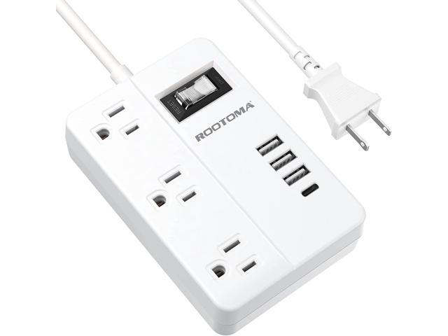 Click here for 2 Prong Power Strip with USB-C  ROOTOMA 2 Prong to... prices