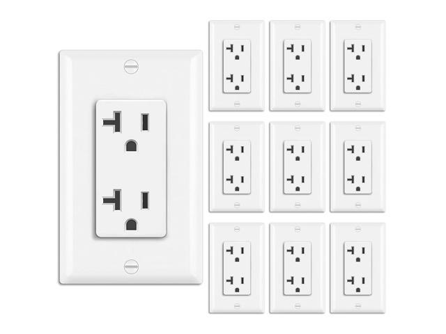 Click here for BESTTEN 10 Pack 20 Amp Decor Receptacle Outlet  St... prices