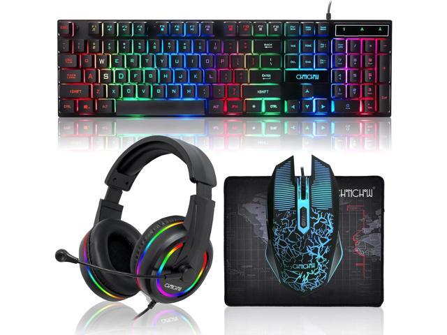 Click here for Gaming LED Keyboard Mouse Headset and Mousepad Bun... prices