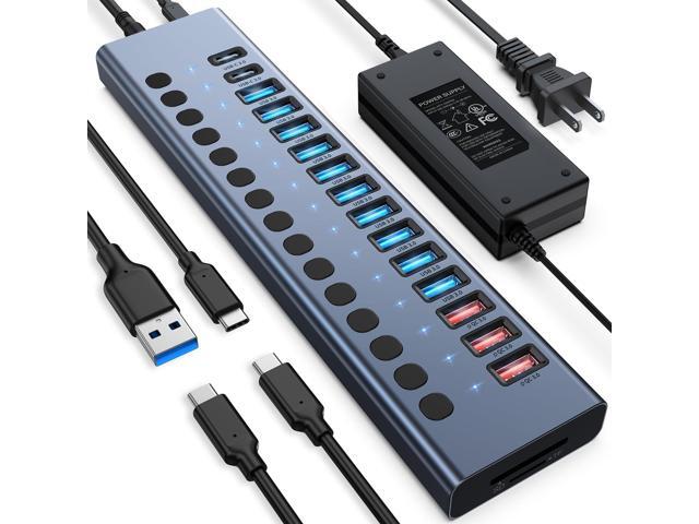 Click here for Powered USB Hub  VANGREE 17-Port 90W USB 3.0 Hub (... prices