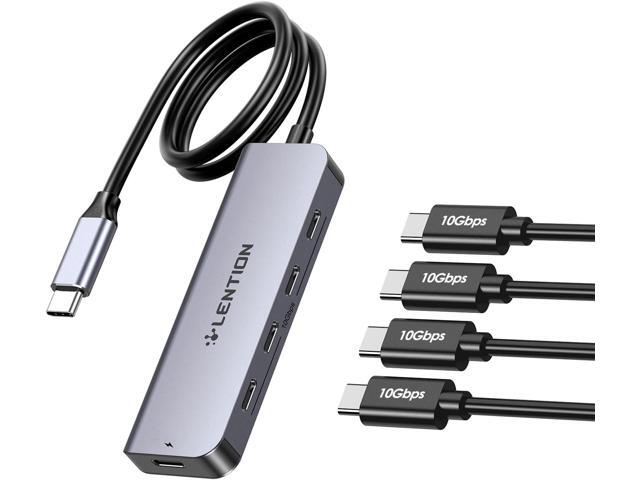Click here for LENTION 2FT Long Cable USB C Hub with 4 x USB-C 3.... prices