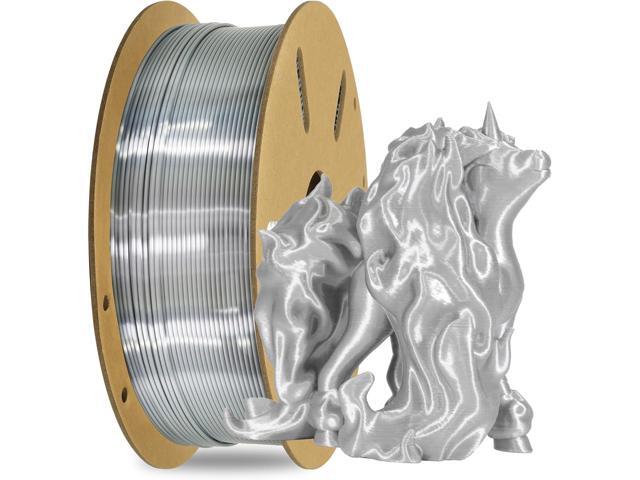 Click here for Silk Metalic Shiny Silver PLA 1.75mm 3D Printer Fi... prices
