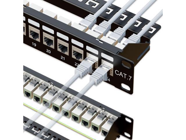 Click here for iwillink 10Gbps Cat7 Patch Panel 24 Port  RJ45 Thr... prices