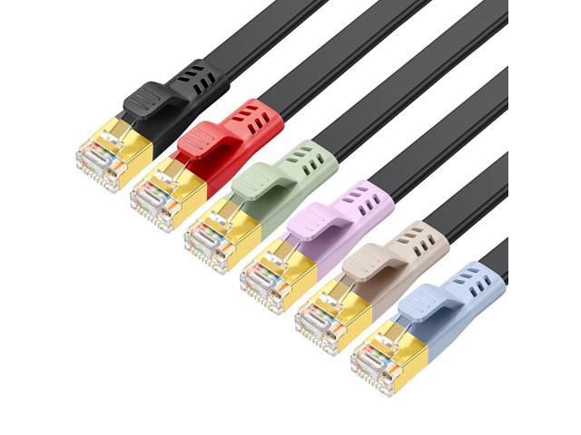 Click here for CAT 8 Ethernet Cable 5ft 6 Pack  Colorful Flat Eth... prices