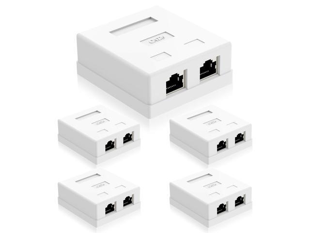 Click here for VCELINK RJ45 Surface Mount Box Shielded 2-Port  Co... prices