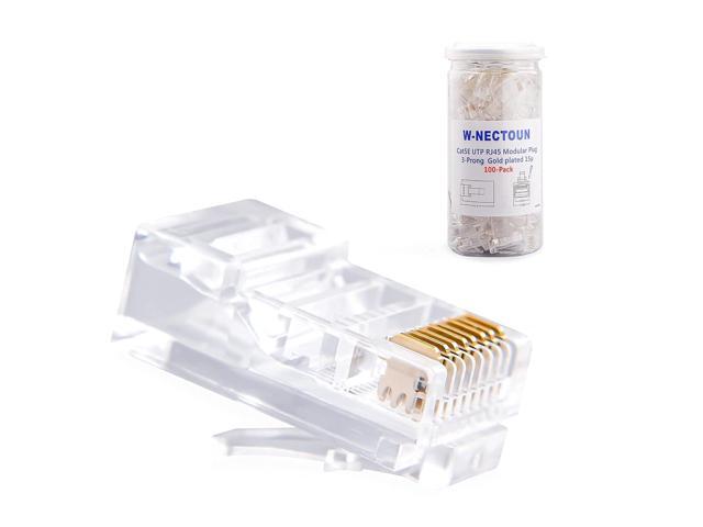 Click here for Cat5e RJ45 Connectors 100-PACK Cat5 Ends/Cat 5 Con... prices