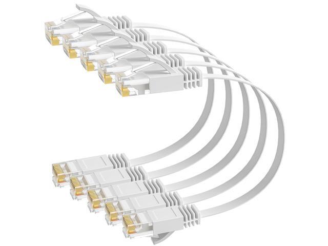 Click here for Elecan Cat 6 Flat Ethernet Cable 3 Ft/5 Pack  High... prices