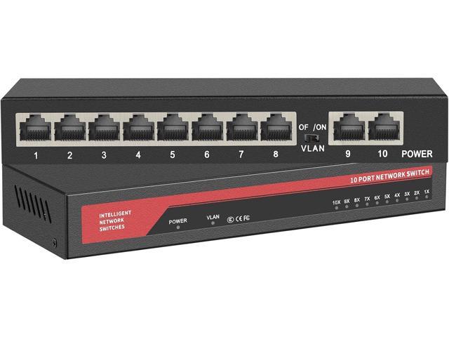 Click here for 10 Ports Gigabit Ethernet Switch Unmanaged  8 Giga... prices