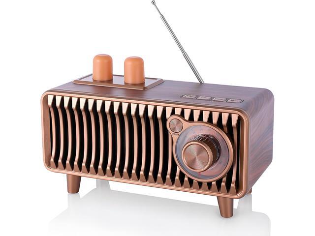 Click here for Retro Bluetooth Speaker  Vintage Radio Walnut Wood... prices