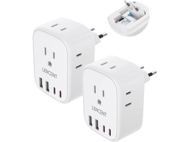 Click here for 2 Pack European Travel Plug Adapter  LENCENT US to... prices