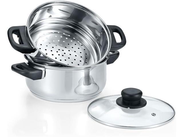 Click here for CONCORD 3 Quart Stainless Steel 3 Piece Steamer Co... prices