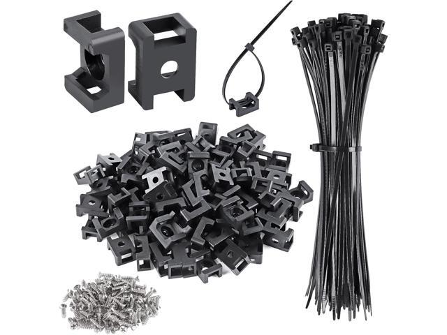Click here for 100 Pcs Cable Zip Tie Saddle Type Mounts Base with... prices