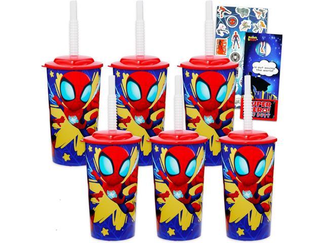 Click here for Marvel Spiderman 16oz Water Bottle Set ~ 6pc Bundl... prices
