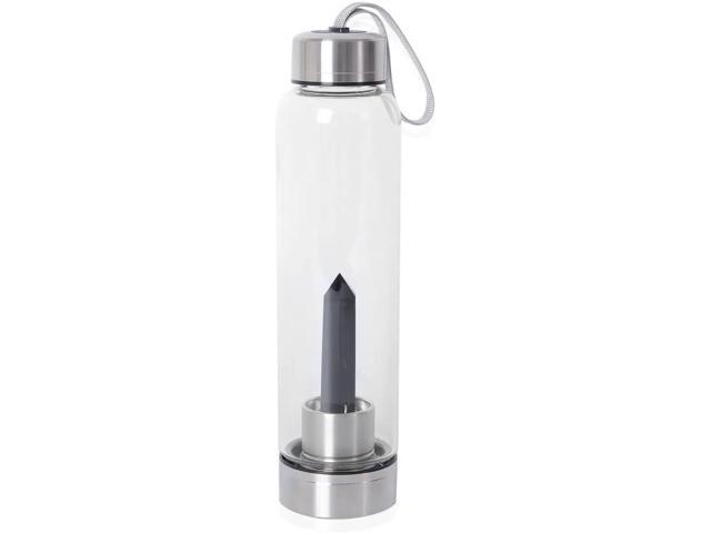 Click here for Shop LC Crystal Water Bottle Glass Clear Quartz wi... prices