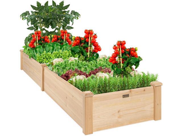Click here for Best Choice Products 8x2ft Outdoor Wooden Raised G... prices
