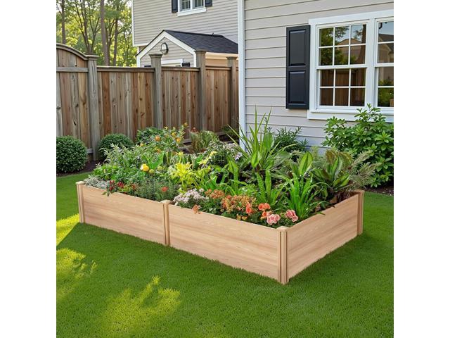 Click here for AMERLIFE 8x4 Ft Wood Raised Garden Bed  Durable 15... prices