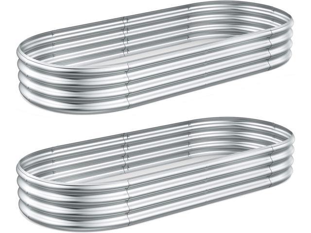 Click here for 2 Pcs 8 x 3 x 1 FT Galvanized Steel Raised Garden... prices