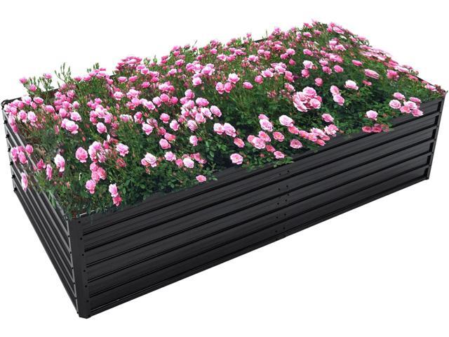 Click here for Galvanized Raised Garden Bed 8x4x2ft Outdoor Plant... prices