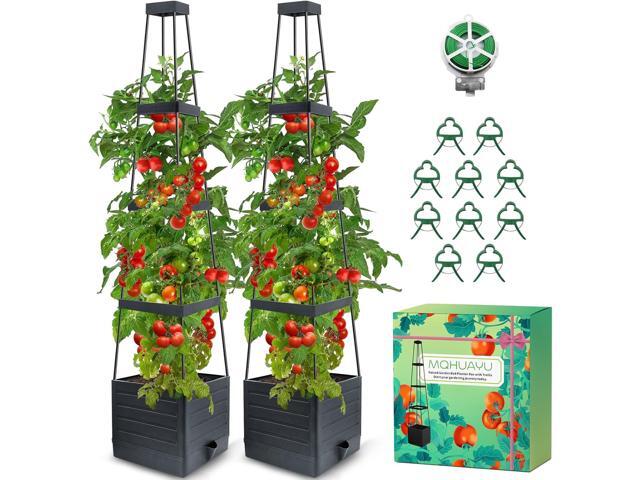 Click here for 2Pack Raised Garden Bed Planter Box with Trellis... prices